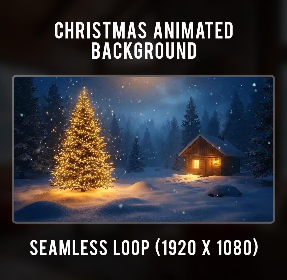 Christmas Zoom Backgrounds, Holiday Season Backdrop, Christmas Tree ...