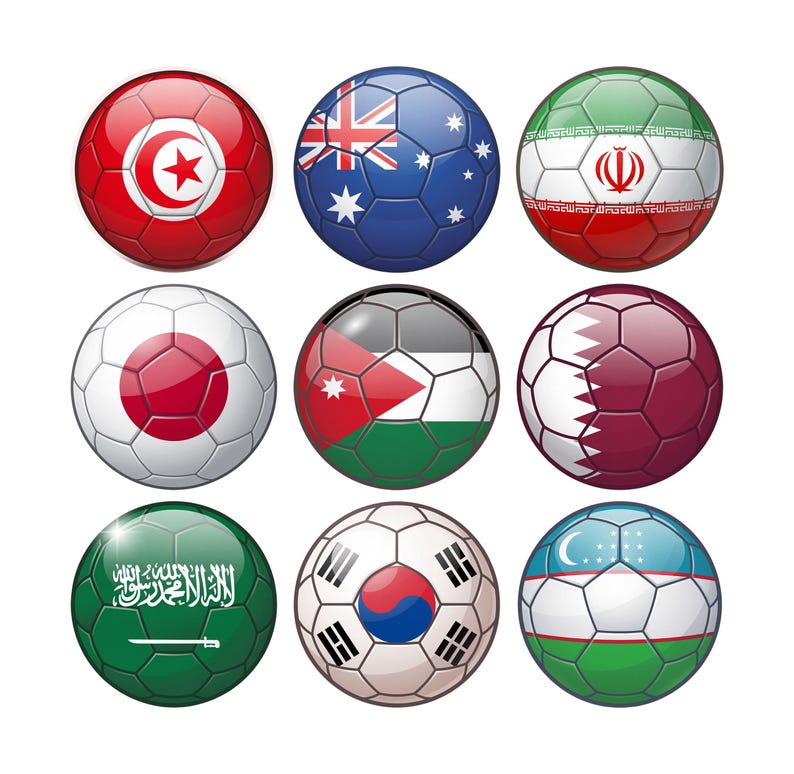 Country Flag Soccer Ball PNG Bundle, World Cup 2026 Countries PNG ...