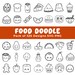 Food Doodle Clipart SVG PNG, Kawaii Fast Food Clipart, Hand Drawn ...