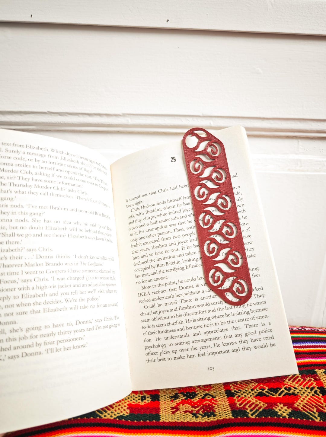 7 Elegant Rose Swirl Bookmarks – 3D Printed PLA Floral Page Marker ...