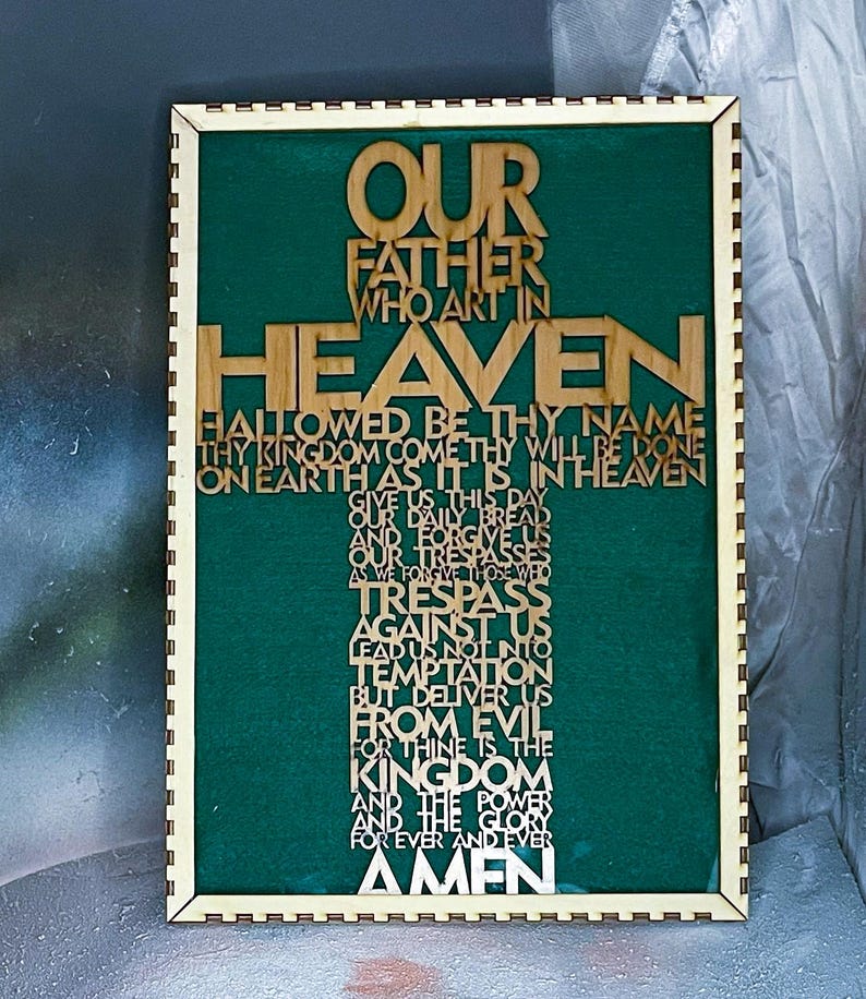 Our Father Cross - Etsy
