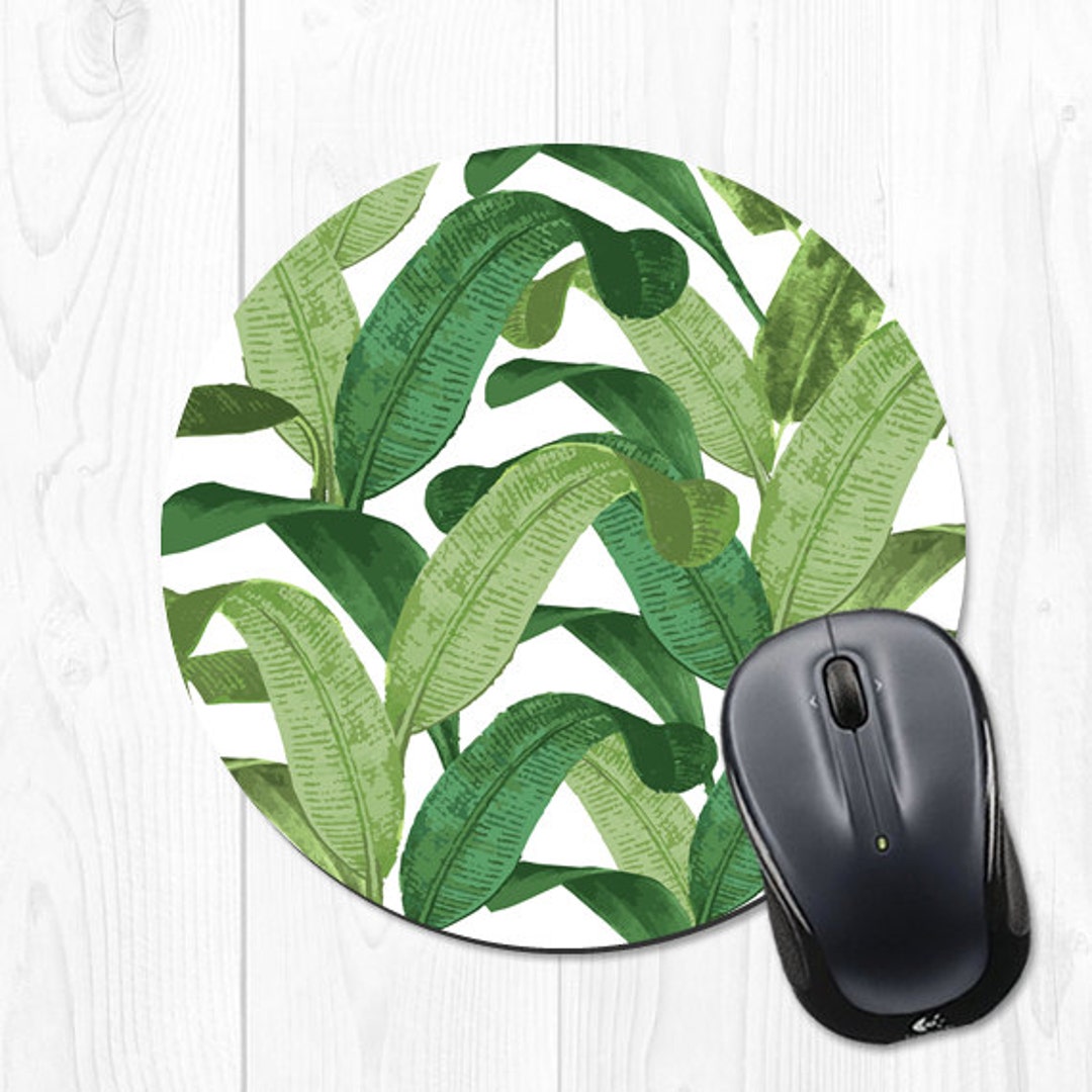 Banana Leaf Mouse Pad Coworker Gift Office Supplies Gift Mousepad ...