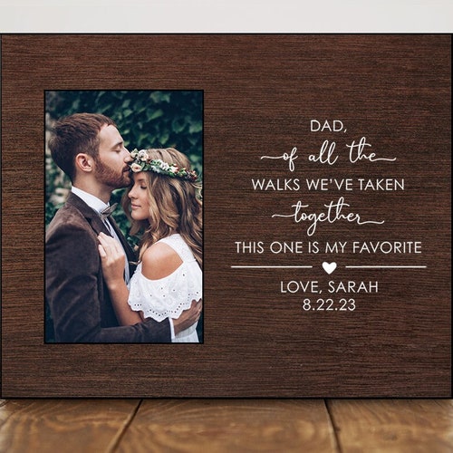 Father of the Bride Picture Frame Wedding Gift for Dad - Etsy