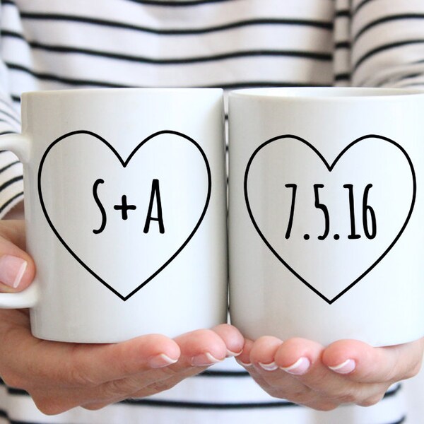 Engagement Mug Set - Etsy