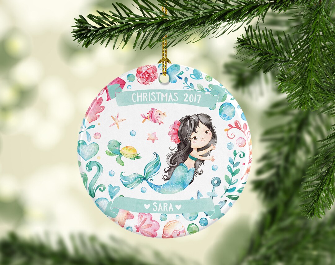 Mermaid Ornament Christmas Ornament Mermaid Christmas Ornament ...