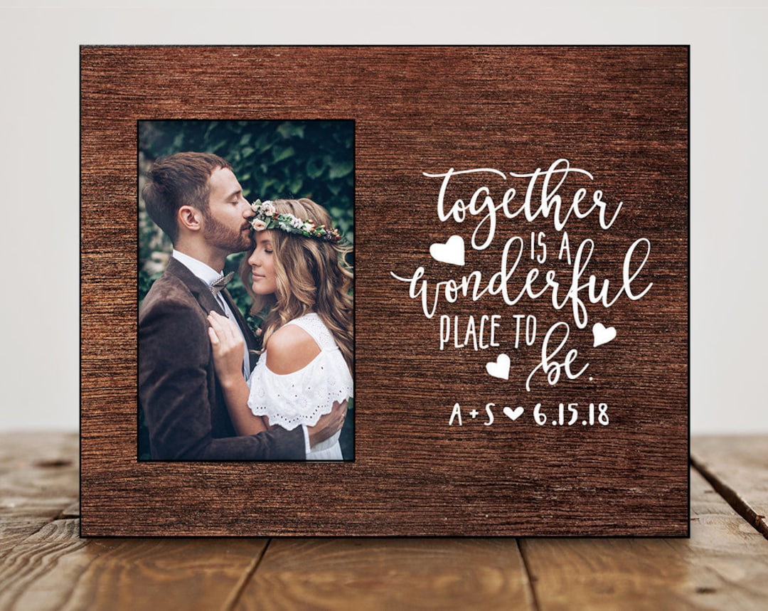 Wedding Gift for Couple Frame Wedding Shower Gift Photo Frame - Etsy