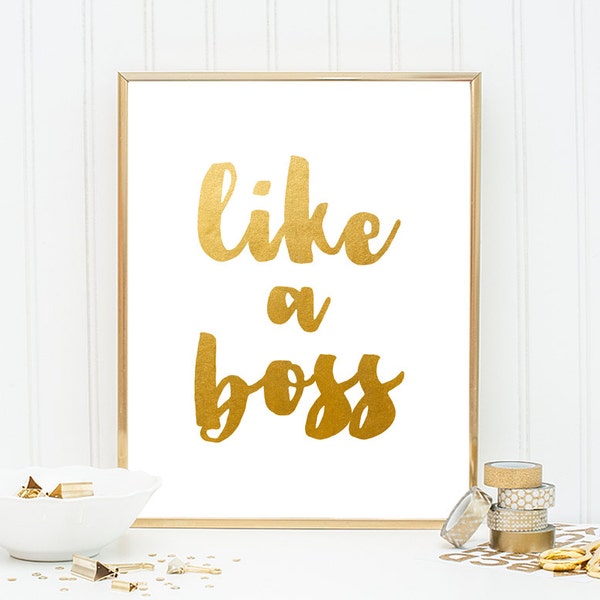 Gold Typography - Etsy