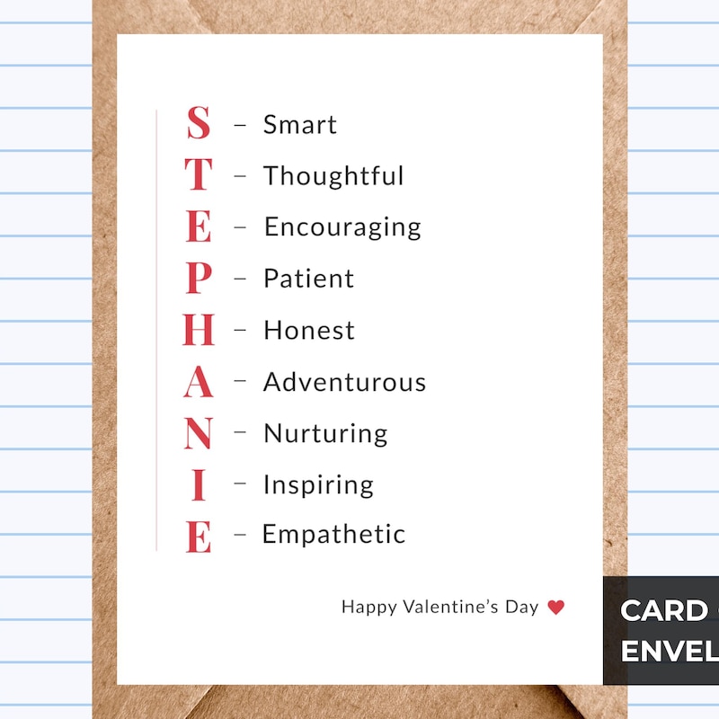 Definition of Valentine - Etsy