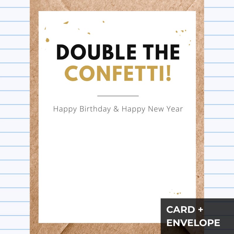 News Years Day Card - Etsy