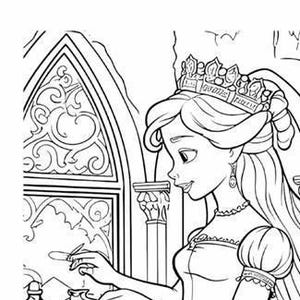 Coloring Book - PDF- for Childs - Princess - 40 PAGES - Etsy