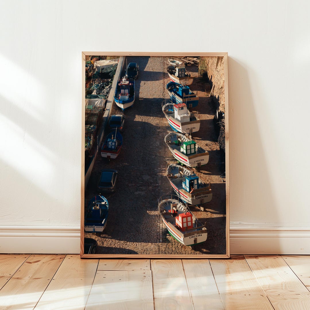 Fishing Boats in the Port of Ericeira | Ocean and Lifestyle Wall Art ...