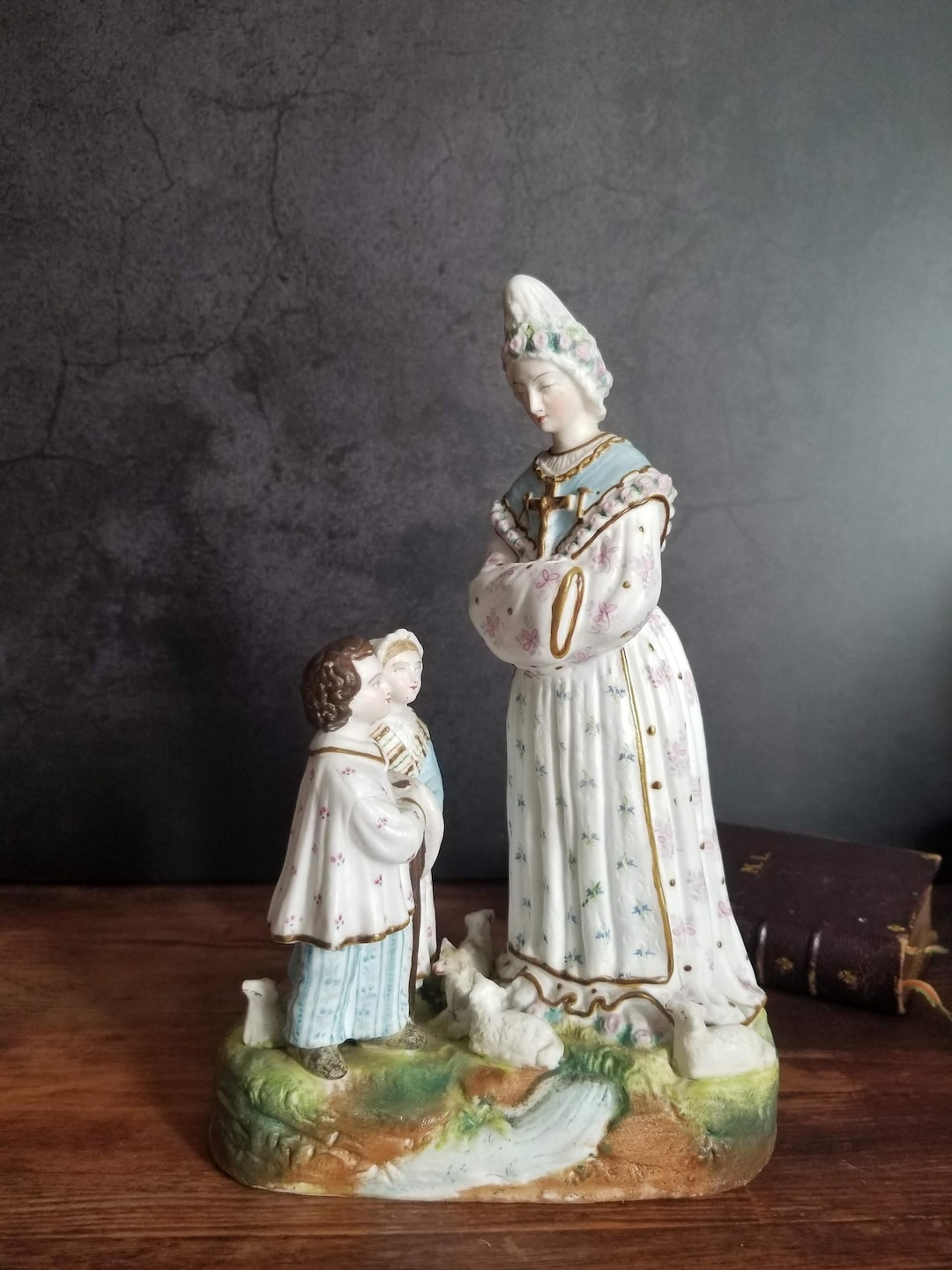 Unusual Antique Our Lady of La Salette Bisque Porcelain Statue. - Etsy