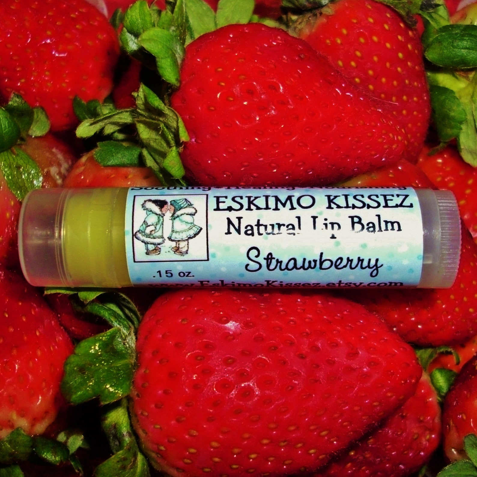 Lip Balm Strawberry - Etsy