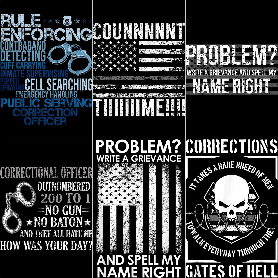 Correctional Officer PNG Designs, Unique Law Enforcement Graphics ...