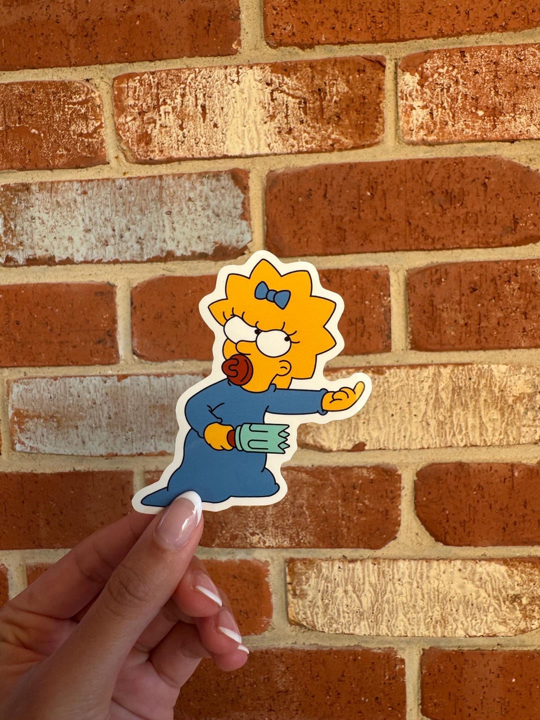 Maggie Simpson Sticker: Glossy Waterproof Vinyl Decal, 3 Inch - Etsy