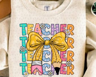 Coquette Teacher Png, Back to School Png, Teacher Appreciation Png ...