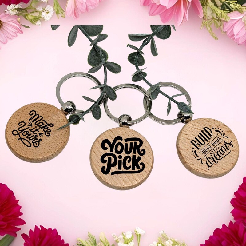 Wood Keychains - Etsy