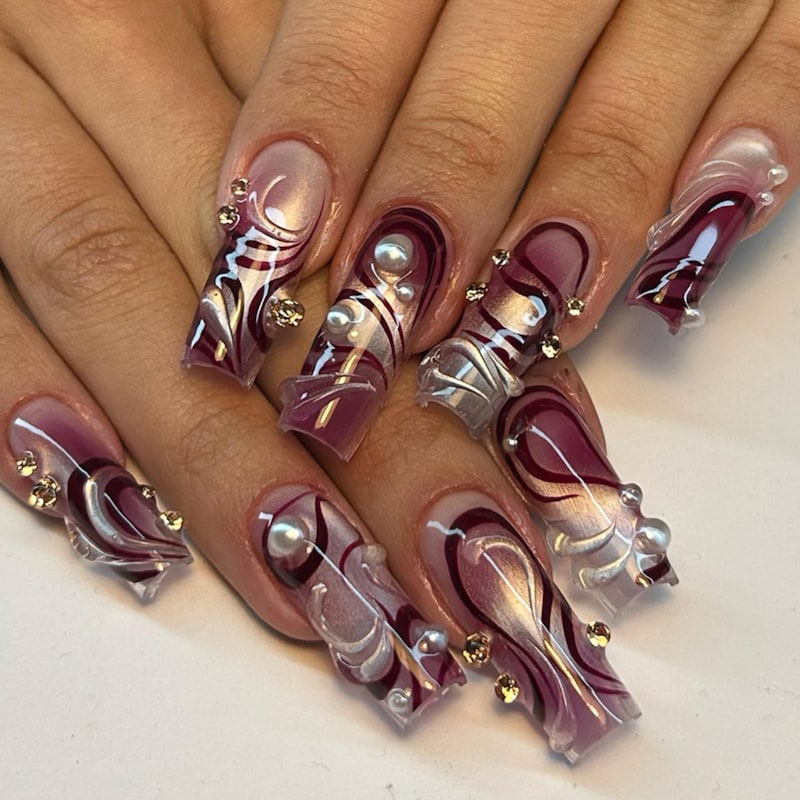 Cybercore Nail Art - Etsy