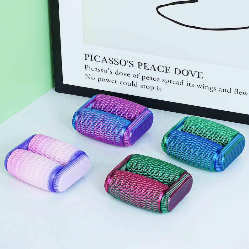 Dual Roller Fidget Toy - Stress Relief Desk Accessory, Anxiety Gift for ...