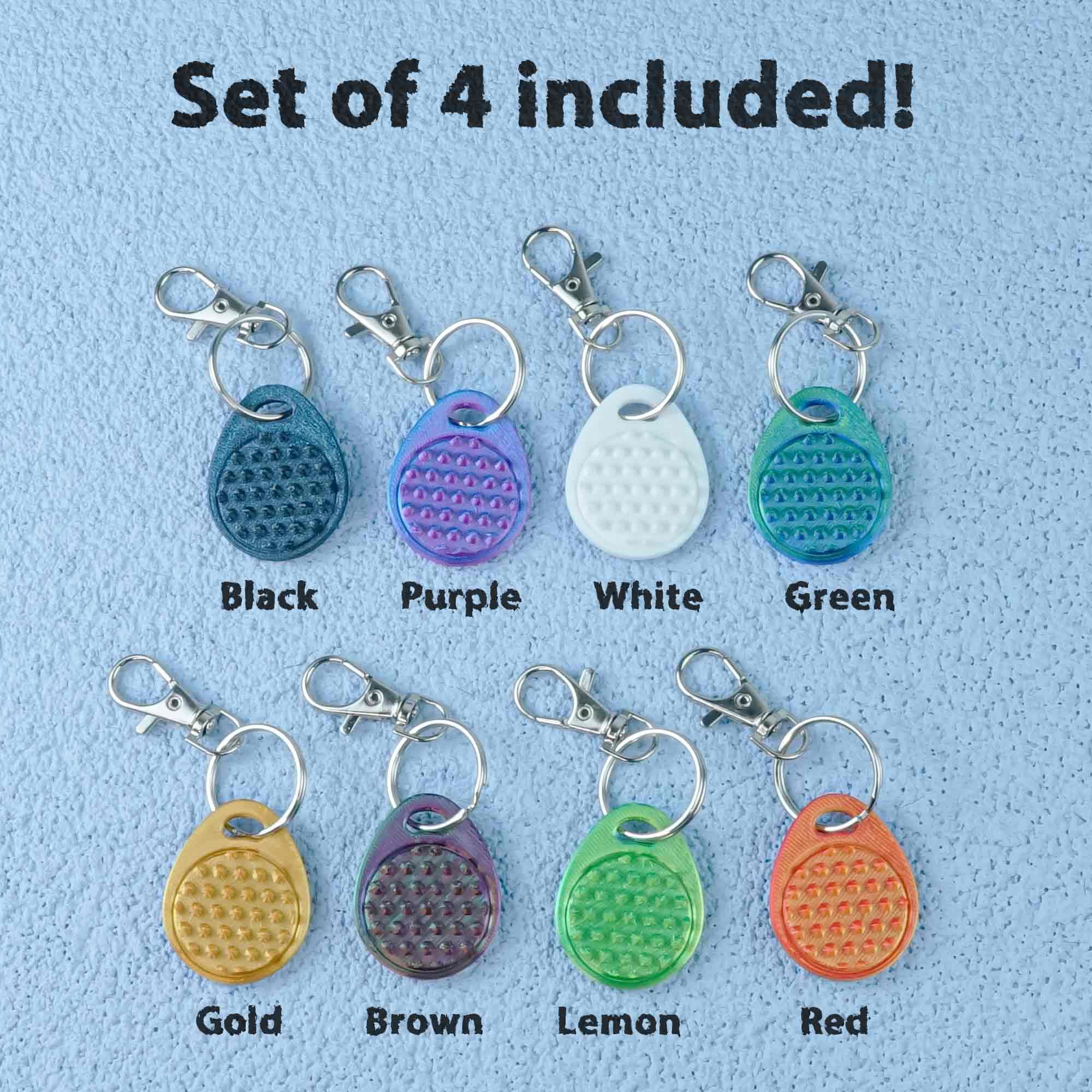 4-pack Stabby Stones Spike Keychain - 3D Printed Fidget Toy for Pain ...