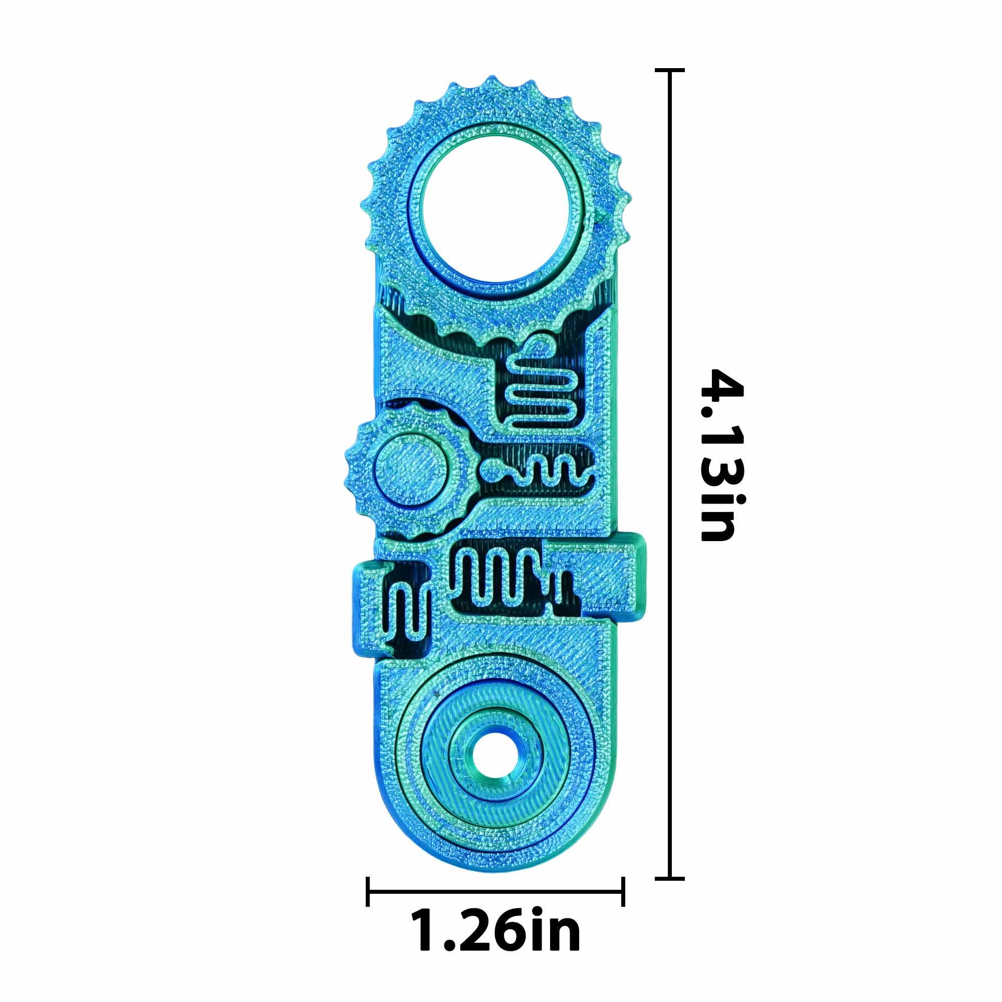 3D Printed Gear Fidget Toy - 5-in-1 Clickable Desk Toy - Etsy