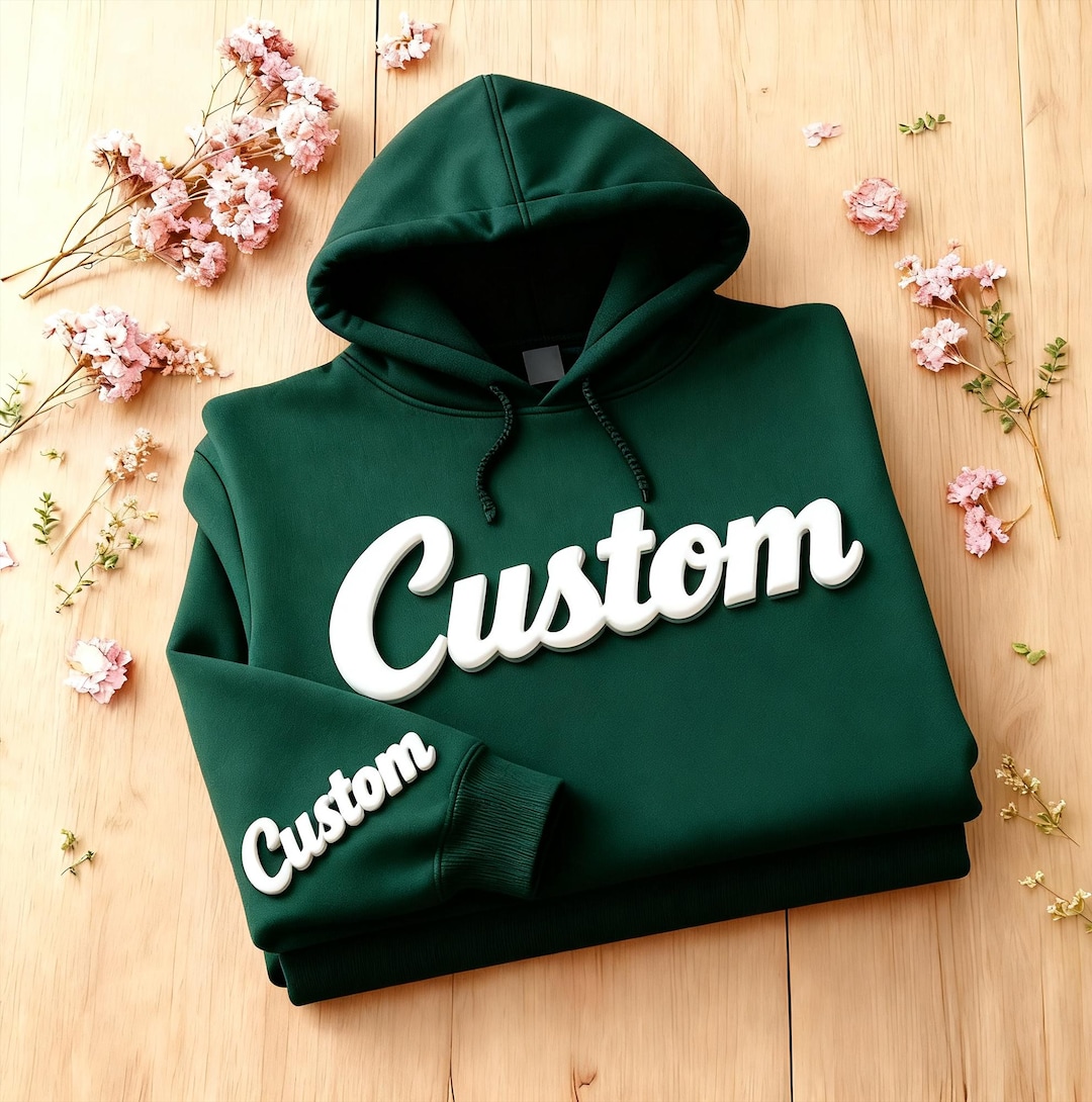 Custom Puff Print Team Name T-shirt, Personalized Puff Writing for ...