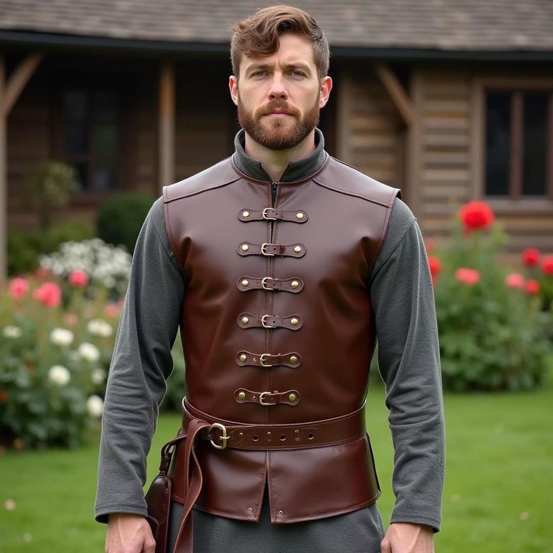 Medieval Viking Vest Men | Renaissance LARP Costume | Warrior ...