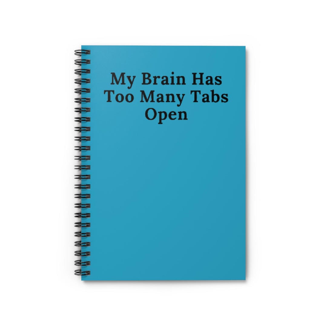 Funny Notebook for Overthinkers, Journal for Chaotic Minds, Gift for ...