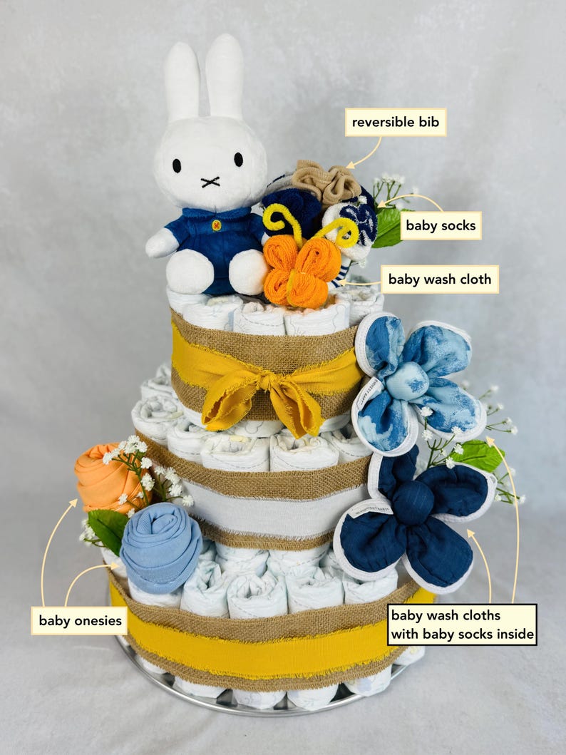 MIFFY'S in the FLOWER GARDEN! Little Bunny, Shower, Sprinkle, Boy, Girl ...