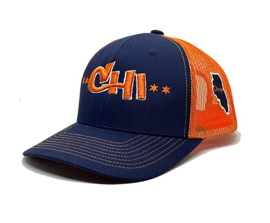Chicago CHI Flag Trucker Hat - Etsy