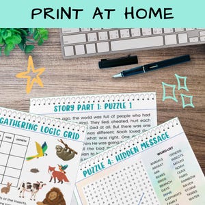 Noahs Ark Escape Room for Kids 7 - 12 Printable Sunday School Game ...