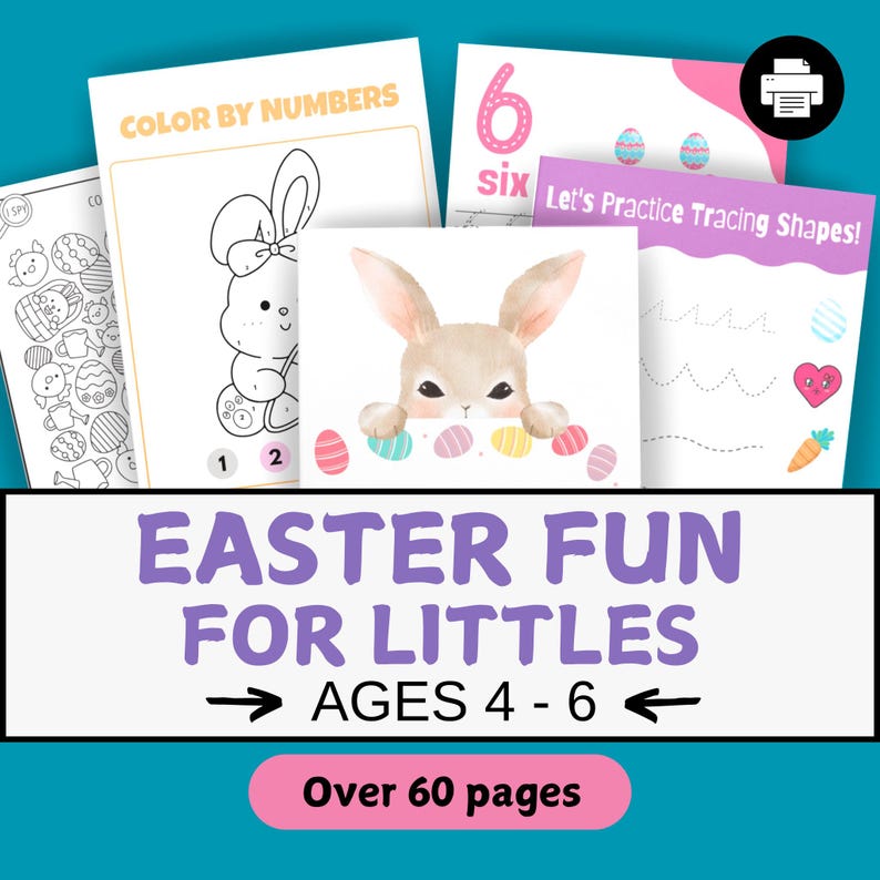 Printable Easter Activities for Little Kids Ages 4-6 Coloring Pages ...