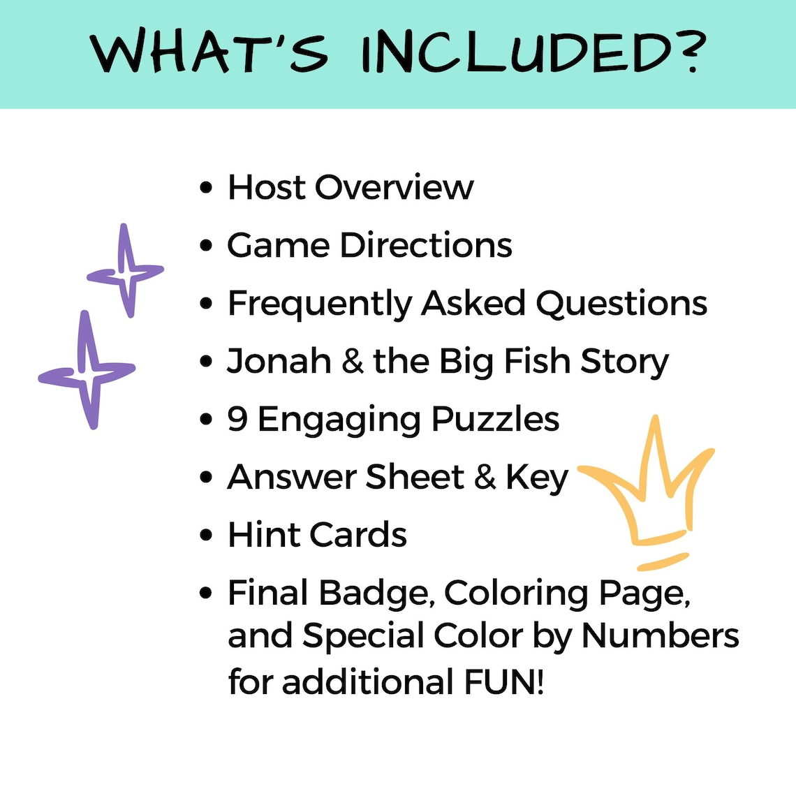 Bible Escape Room for Kids Jonah & the Whale Sunday School Activity ...