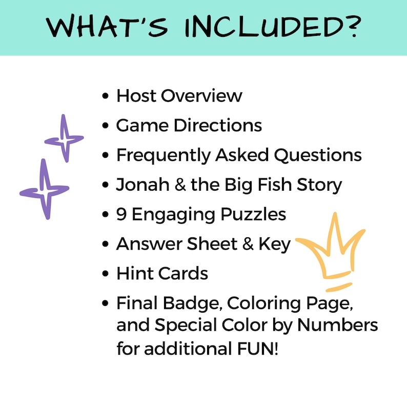 Bible Escape Room for Kids Jonah & the Whale Sunday School Activity ...