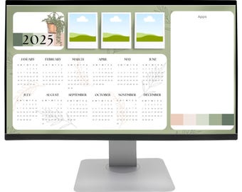 2025 Custom Calendar Wallpaper Laptop Desktop Photo Calendar Download ...