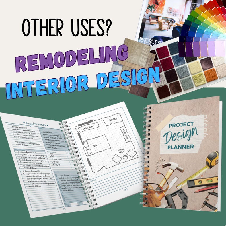 Printable or Digital DIY Planner Beginner Woodworker Project Plan Guide ...