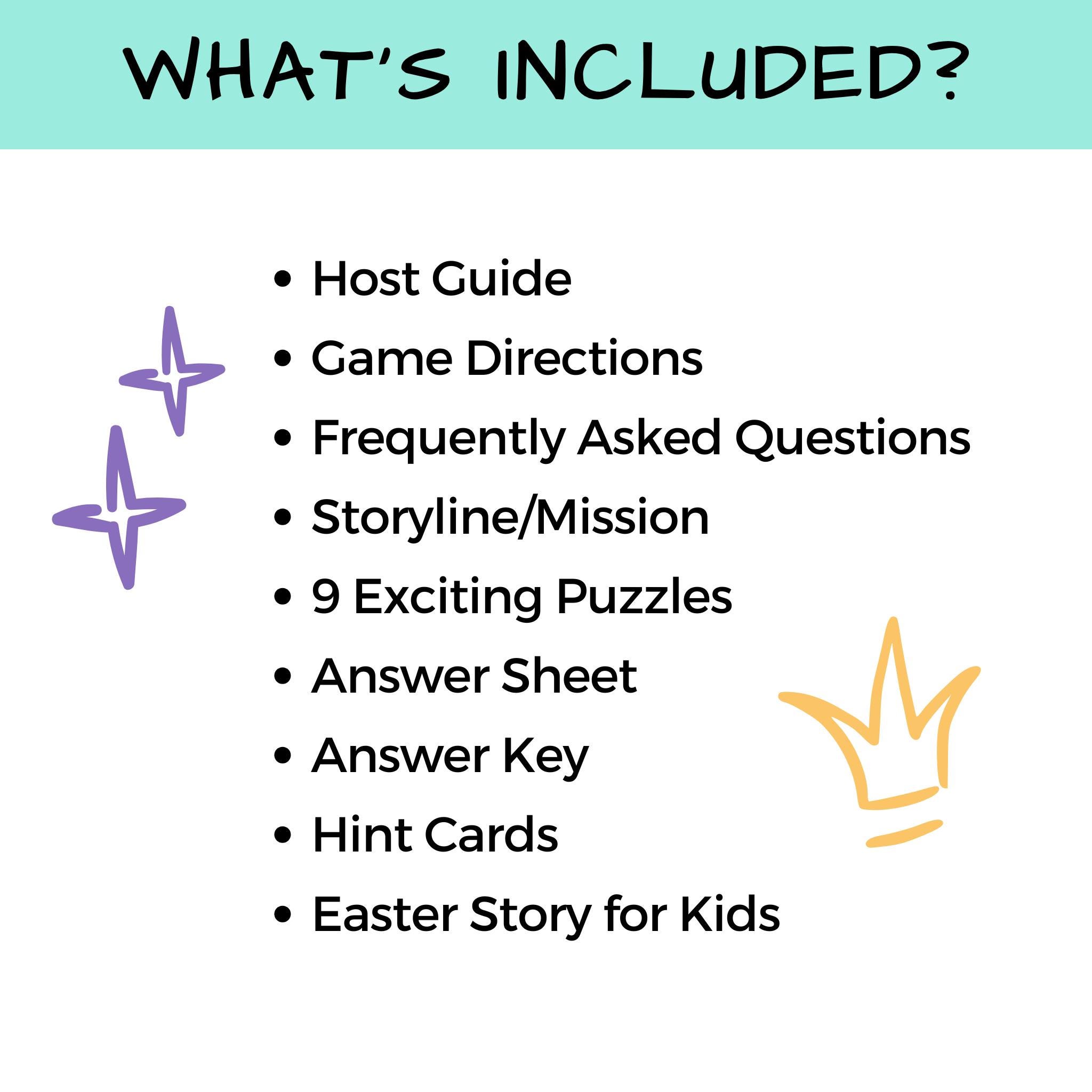 Jesus Easter Story Escape Room for Kids Printable Sunday School Game ...
