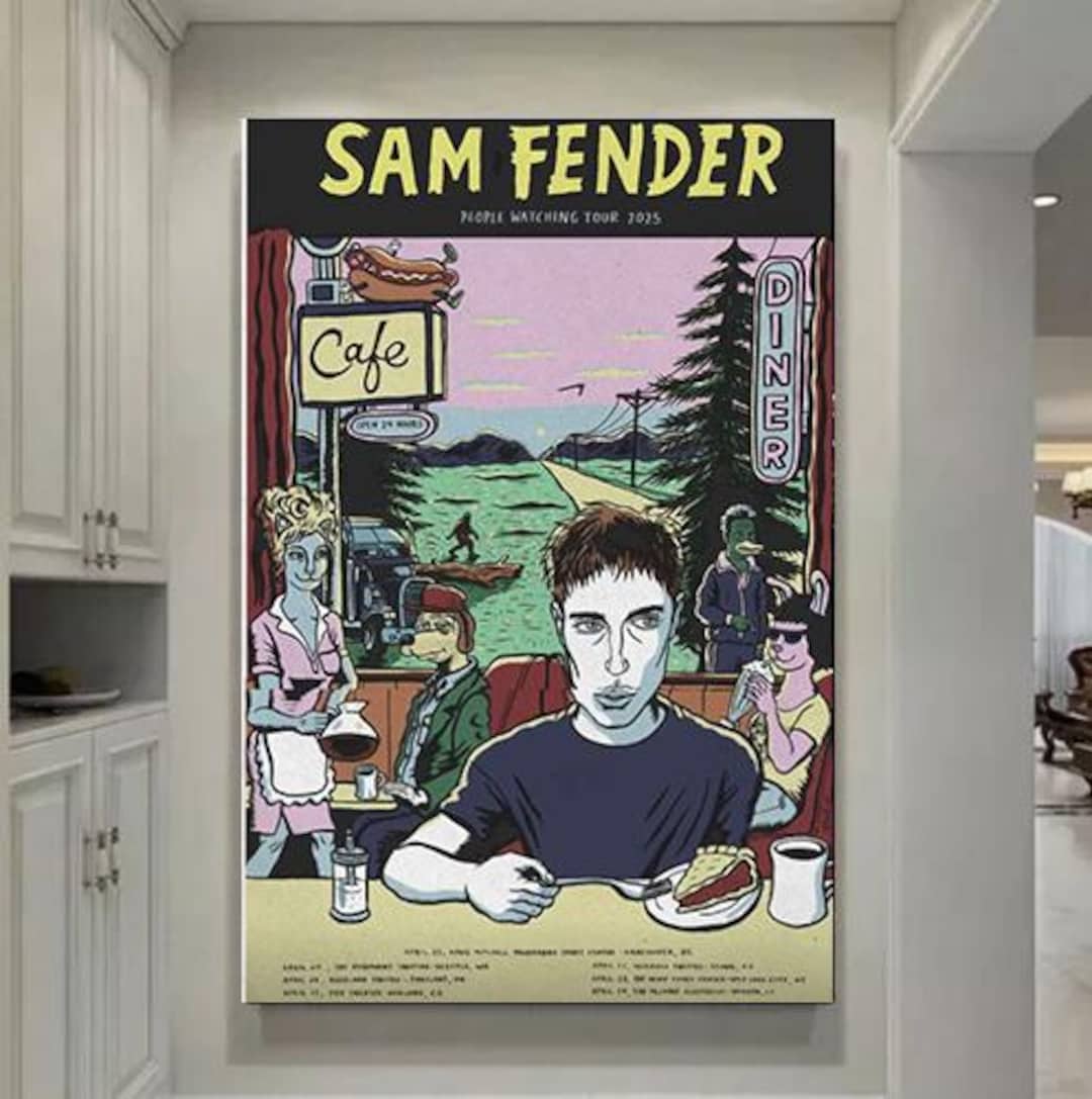 Sam Fender People Watching Tour Poster Diner 2025 - Etsy