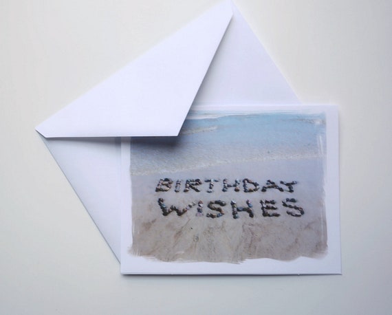 Beach BIRTHDAY Card Set BIRTHDAY WISHES birthday greeting | Etsy