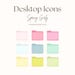 Spring Girly MacBook Folder Icons I Desktop Organizer I PNG Icons - Etsy