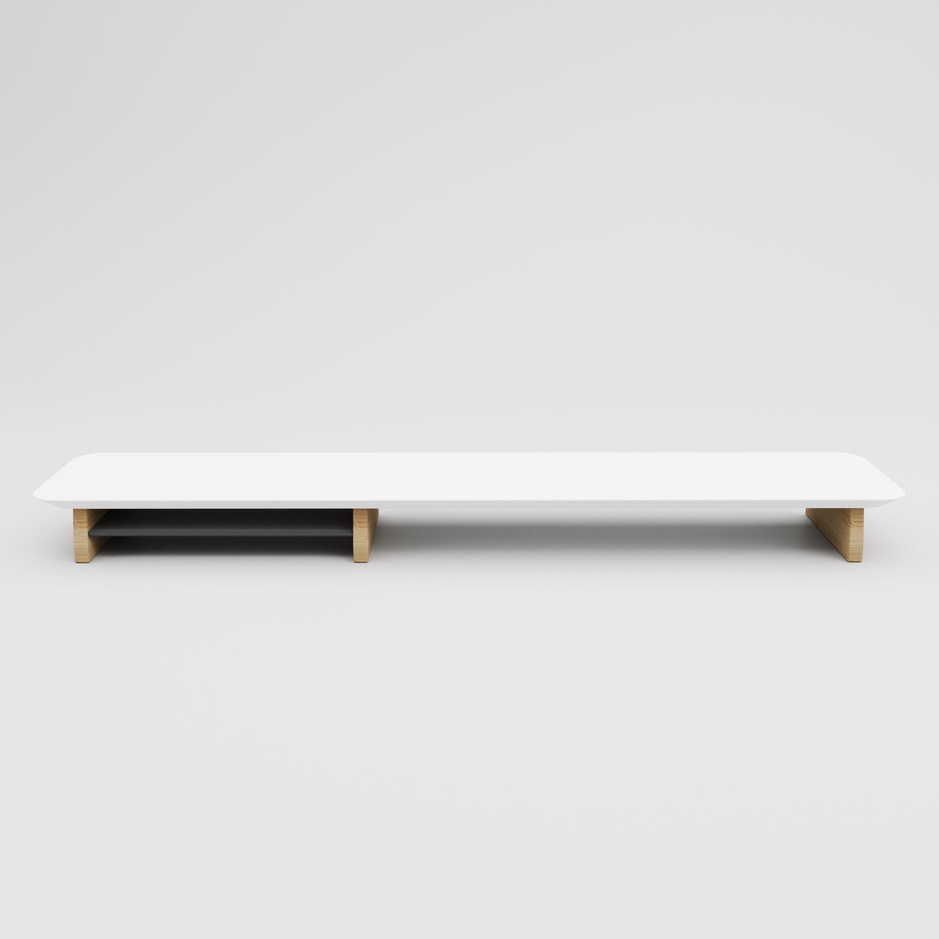 Personalized Wooden Monitor Riser - Ergonomic Desk Organizer, Dual ...