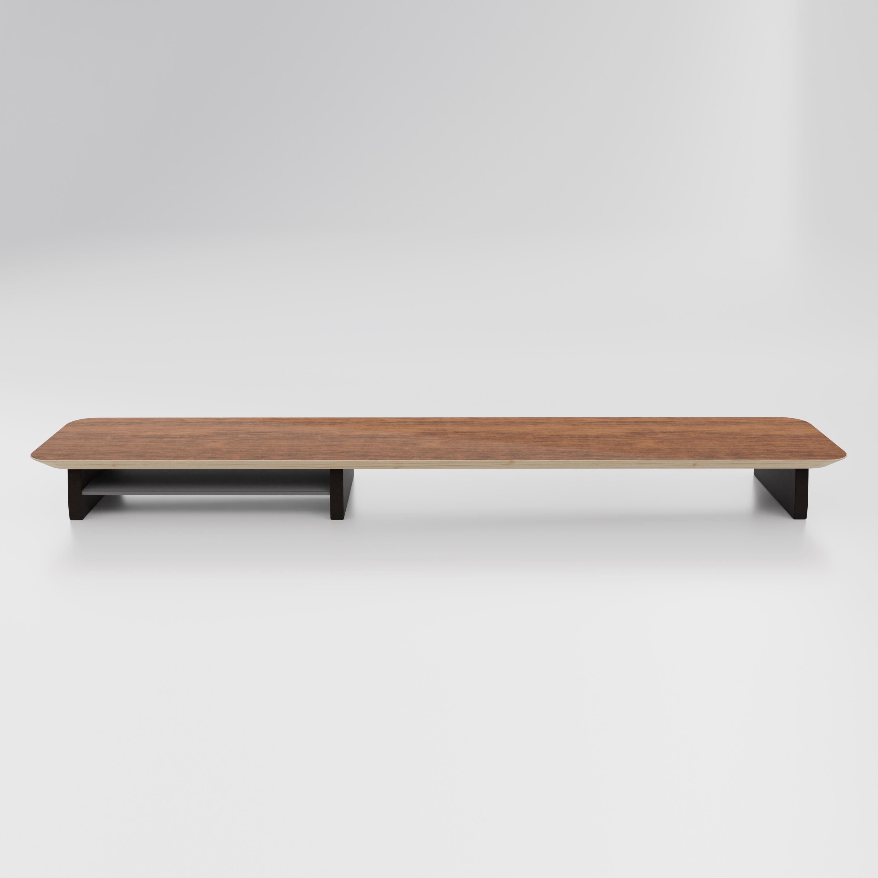 Personalized Wooden Monitor Riser - Ergonomic Desk Organizer, Dual ...