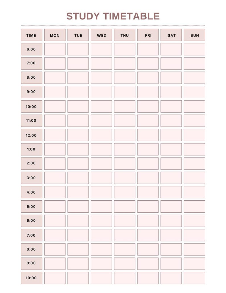 Printable Student Planner, Digital Download, Editable, Printable PDF ...