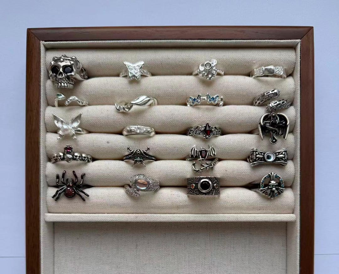 Punk-style Open Ring,titanium Steel Alloy Retro Ring,925 Sterling ...