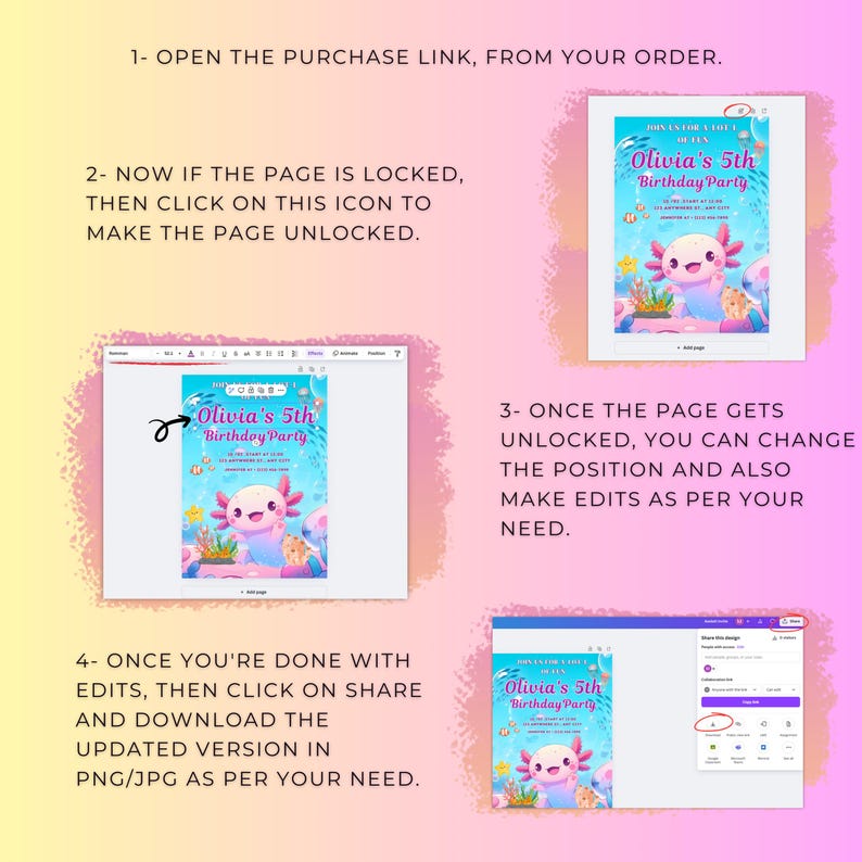 Editable Disney Princess Invitation, Princess Birthday Invitation ...