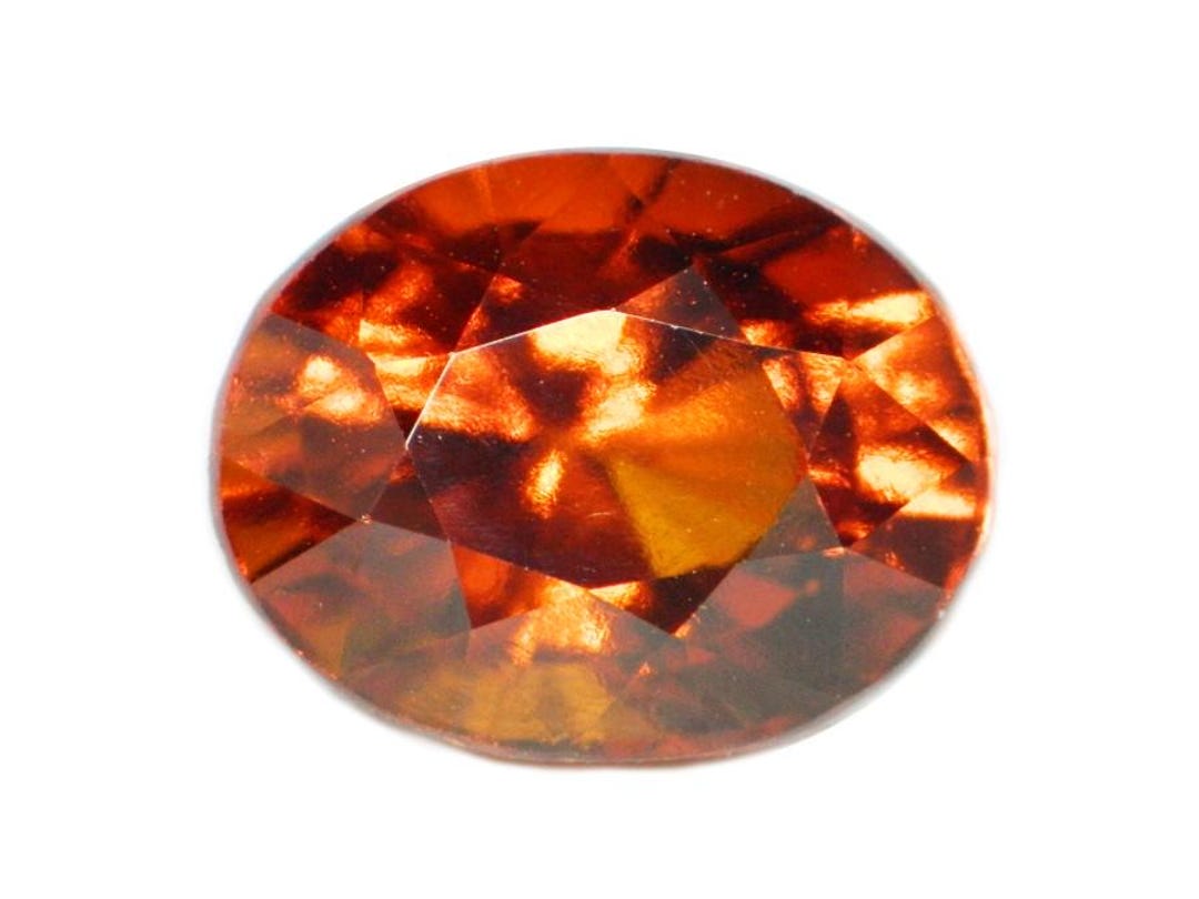 Sri Lanka Hessonite Garnet – 3.57 CT Reddish Orange Oval Earth-mined ...