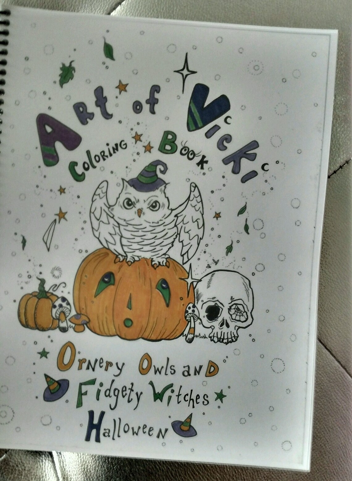 Adult Coloring Book Halloween Artist Edition Art of Vicki | Etsy