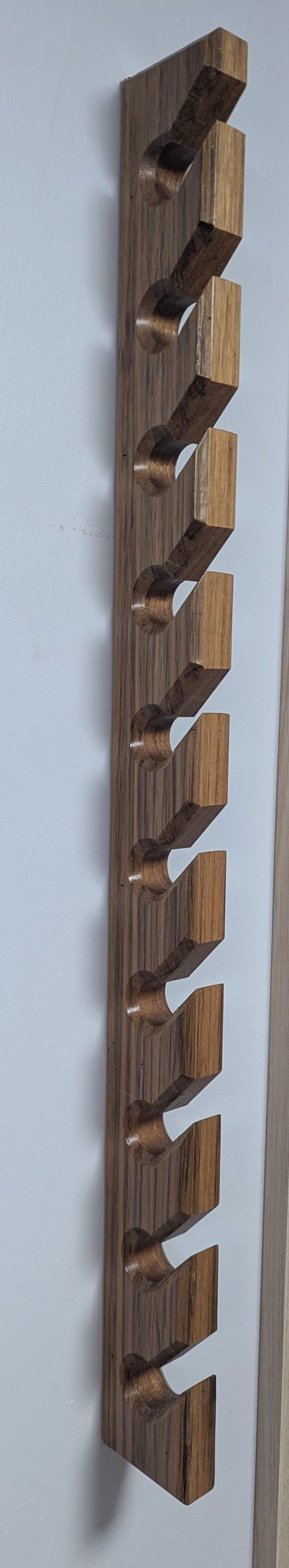 Feature Grade Blackwood Wall Mounted Cap Holder – Wooden Hat Rack, 10 ...