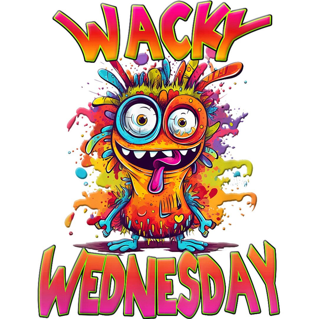 Wacky Wednesday Men, Woman and Kids Outfit for School Funny Png ...