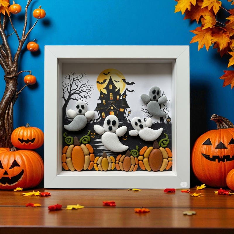 Halloween Pebble Art - Etsy